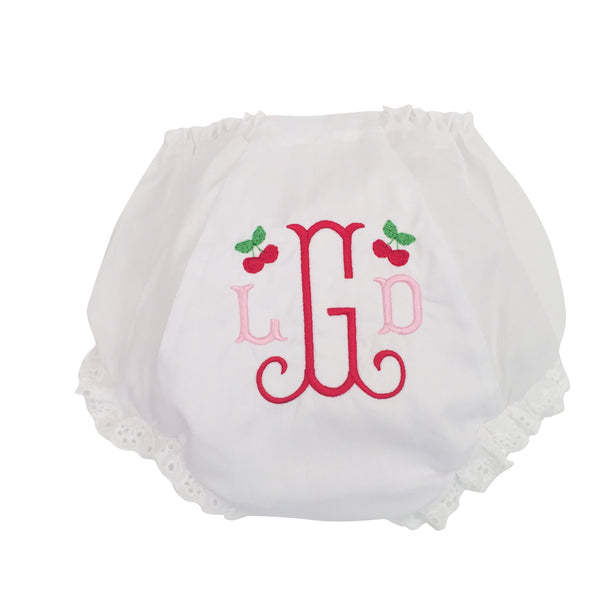 Monogrammed Diaper Cover Eyelet – Cece DuPraz